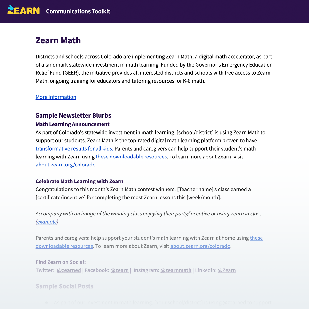 Accelerate Learning for Ohio Students | Zearn Math