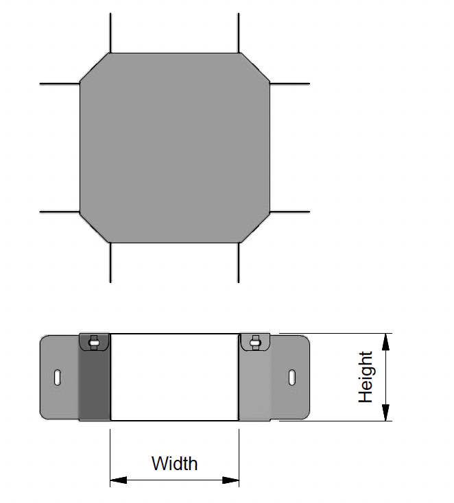4-Way Cross Section - Lid On Top