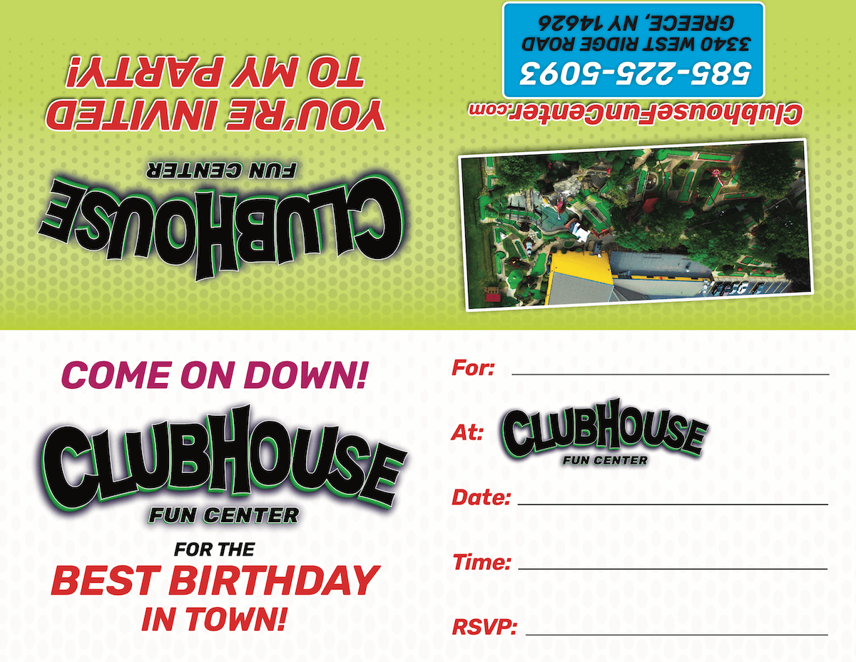 Birthday Parties at Clubhouse Fun Center | Greece, NY