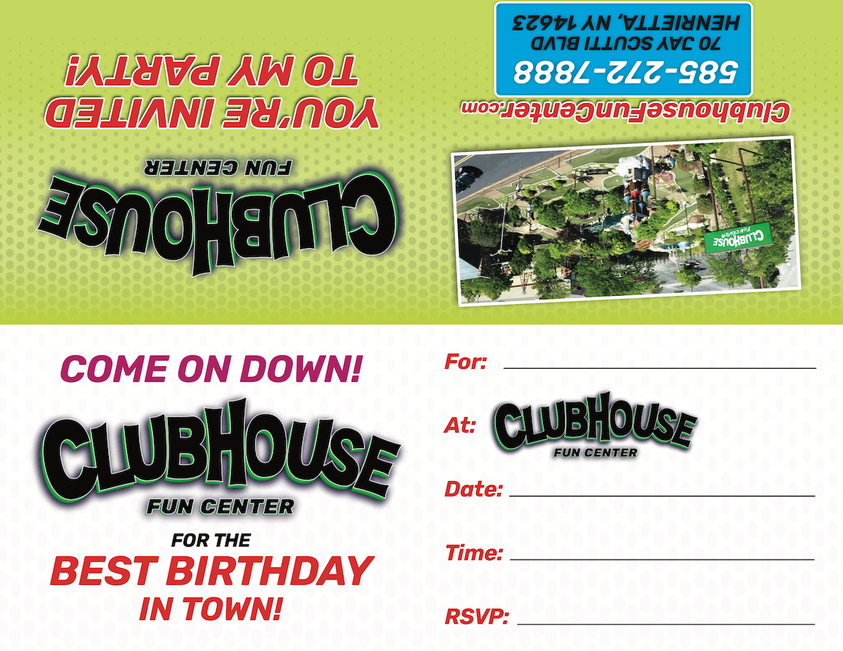 Birthday Parties at Clubhouse Fun Center | Henrietta, NY