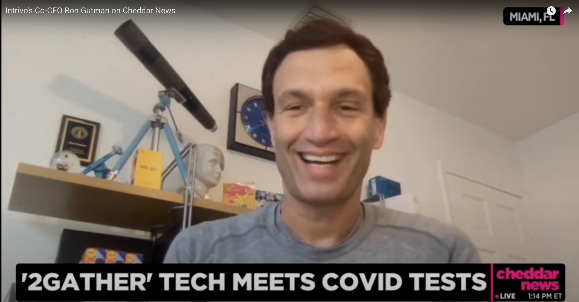 Video: Co-Ceo Ron Gutman on Cheddar News | On/Go