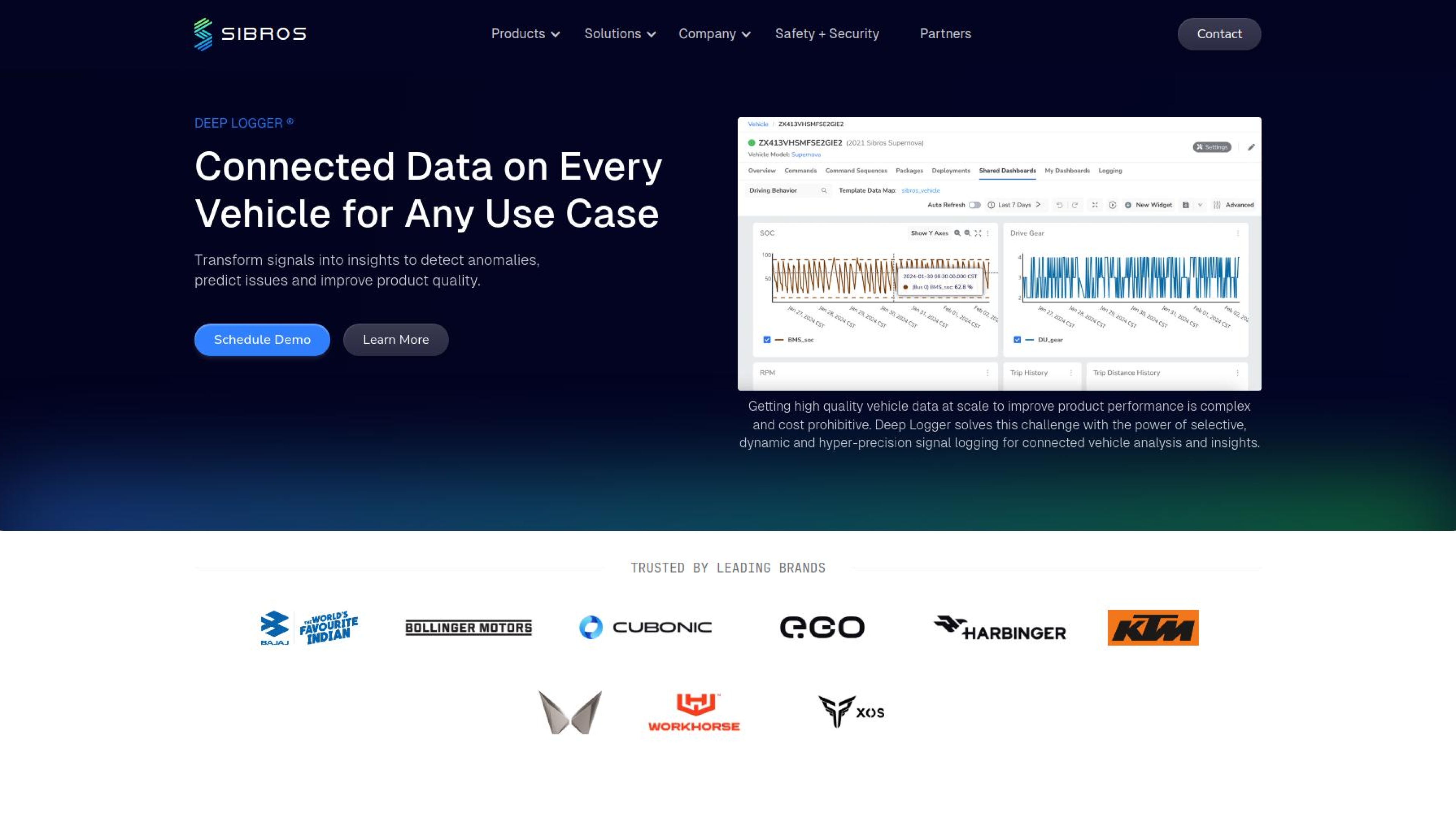 Sibros Deep Logger - Real-Time Vehicle Data