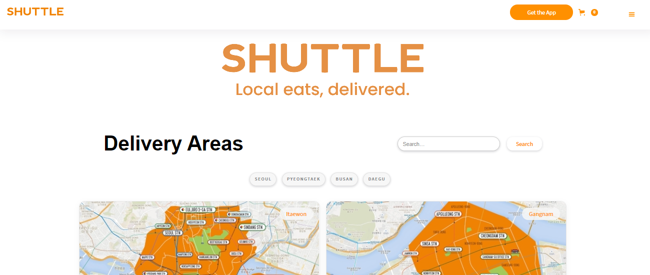 Shuttle Delivery Areas