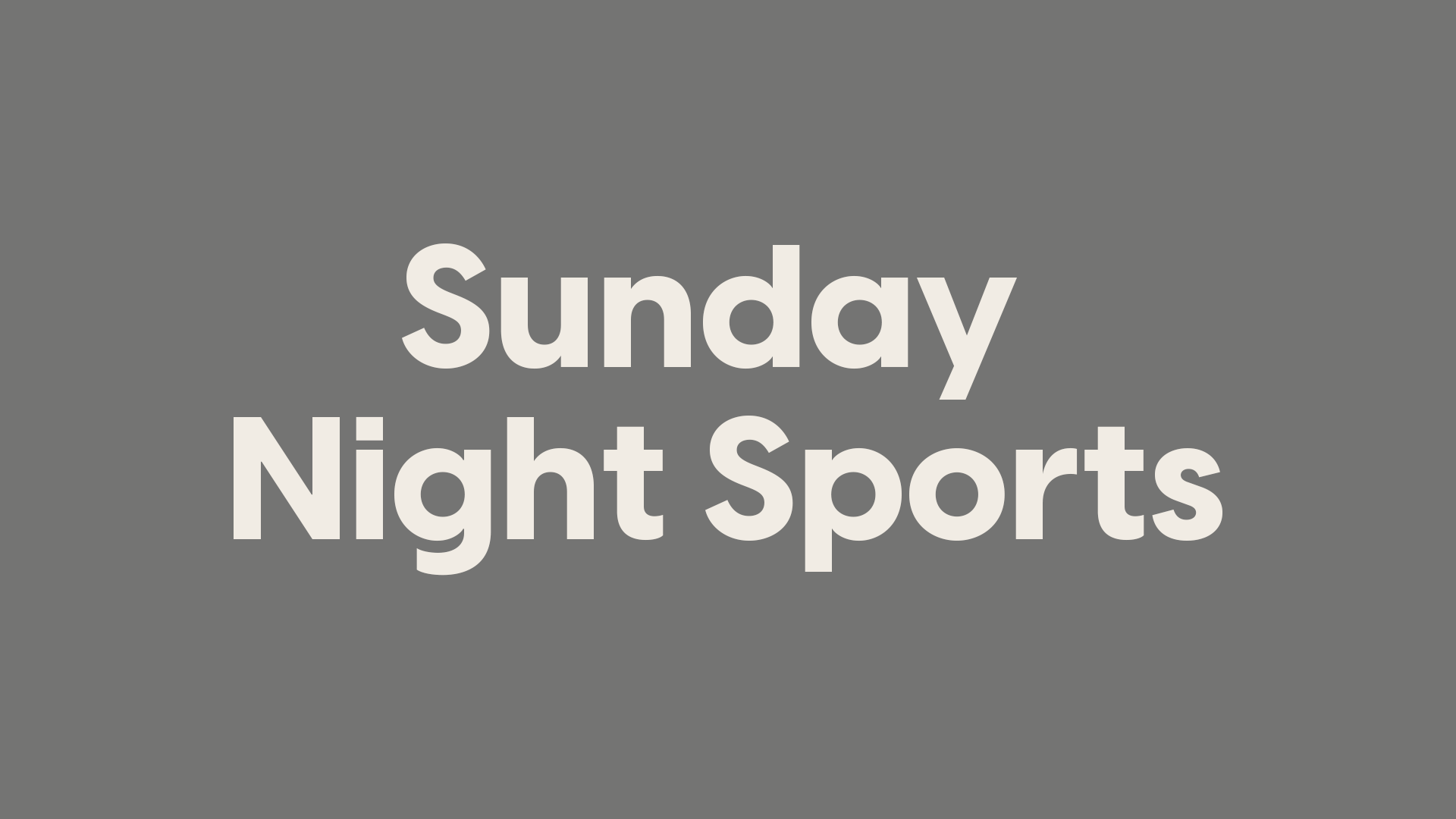 Sunday Night Sports
