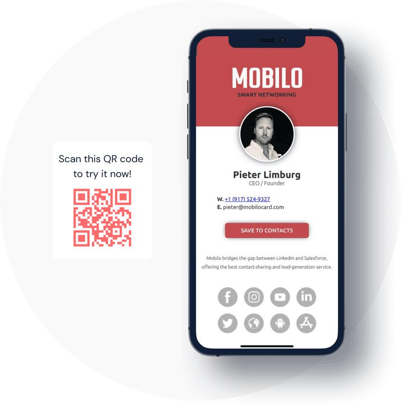 Mobilo Card - The SMART Digital Business Card