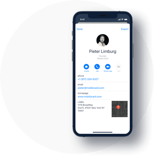 Mobilo Card - The SMART Digital Business Card