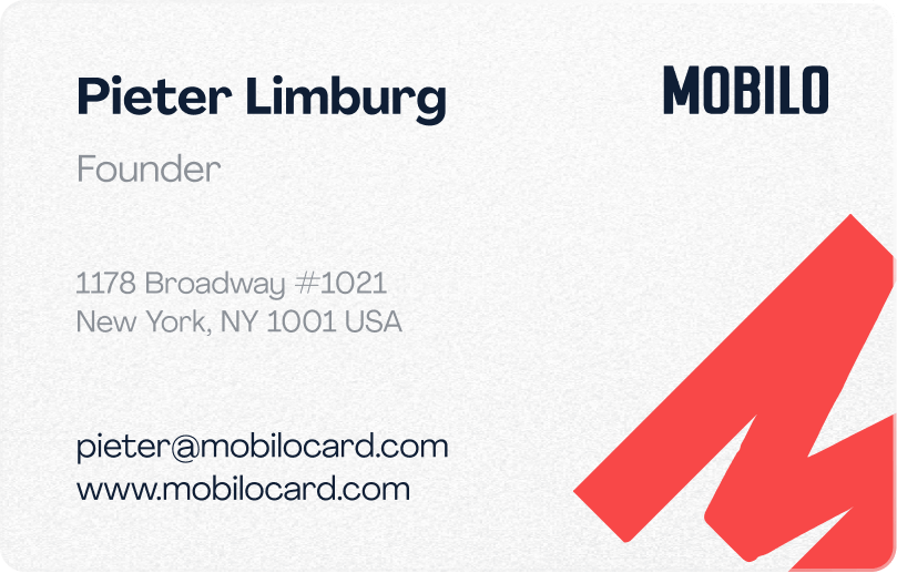 Mobilo Card - The SMART Digital Business Card