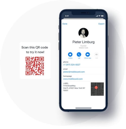 Mobilo Card - The SMART Digital Business Card