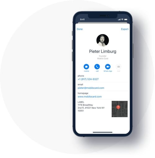 Mobilo Card - The SMART Digital Business Card