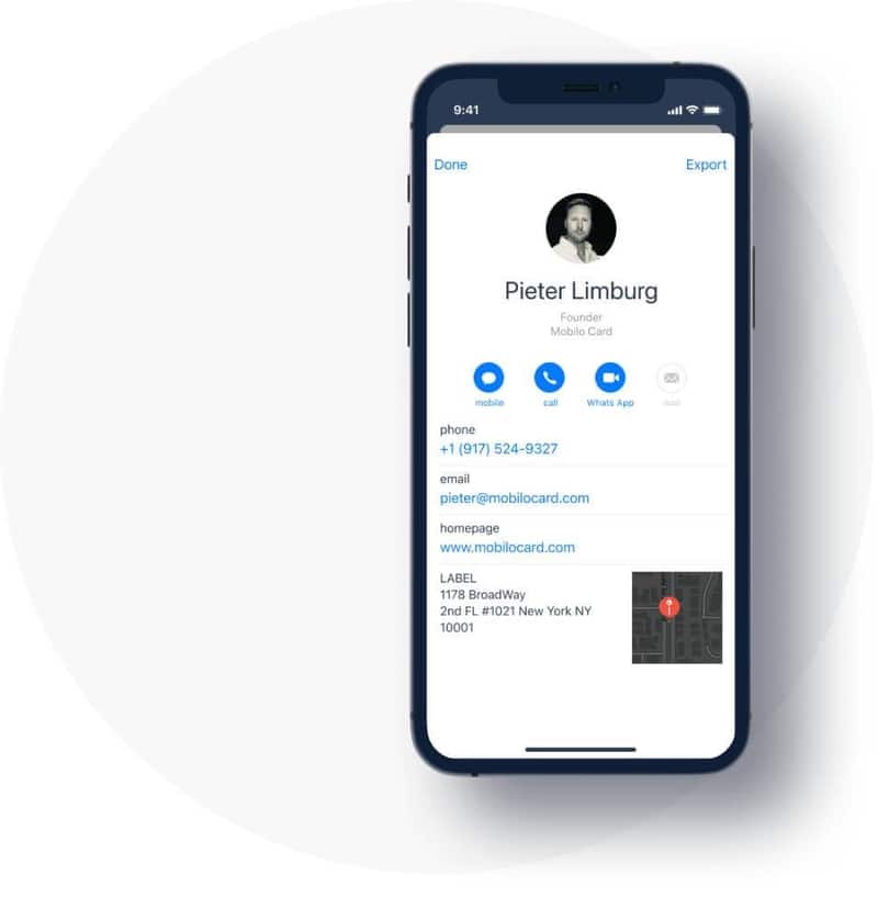 Mobilo Card - The SMART Digital Business Card