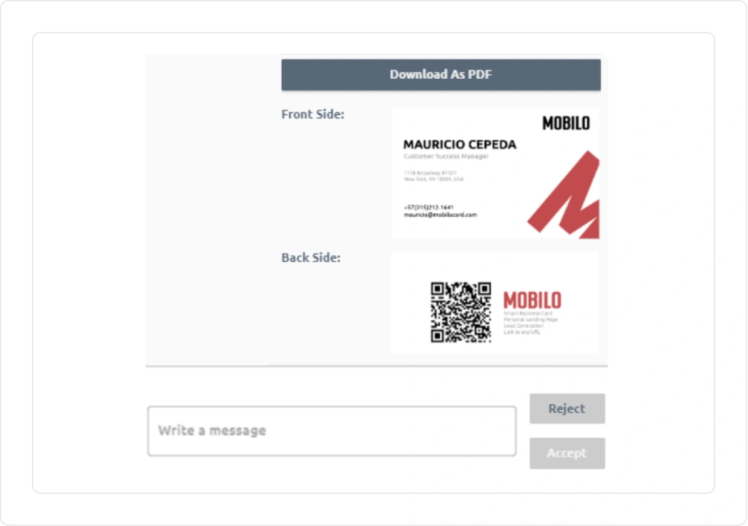 Mobilo | For personal cardholders - Design Phase