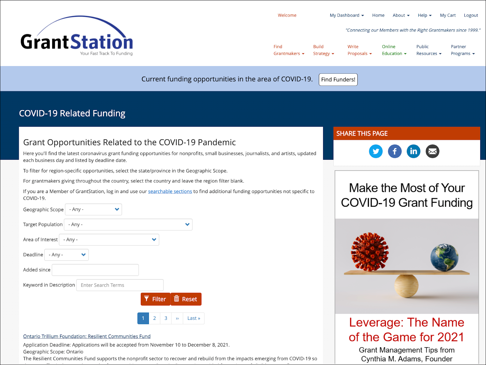 The Best Grants Websites of 2024 | Instrumentl