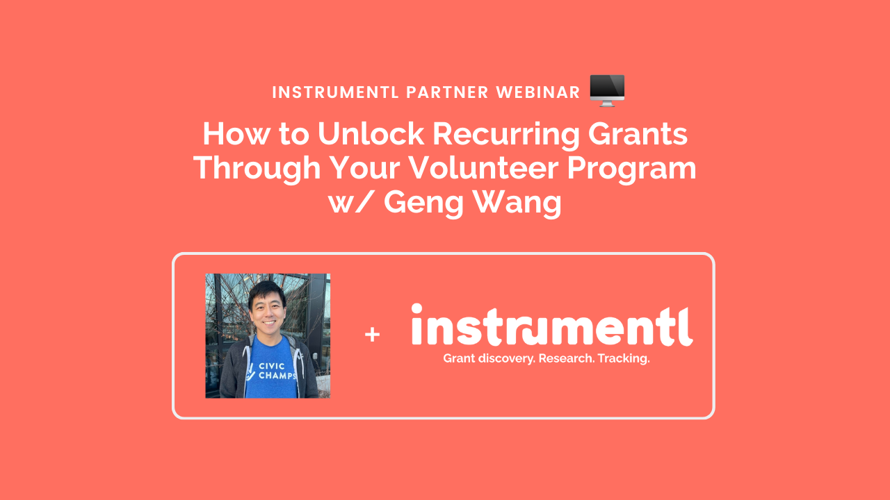How to Unlock Recurring Grants Through Your Volunteer Program w/ Geng ...