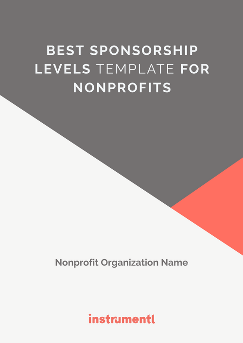 Free Nonprofit Sponsorship Levels Template