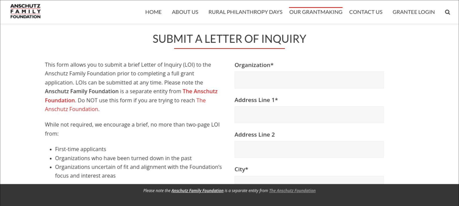 Nonprofit Letter Of Intent Template