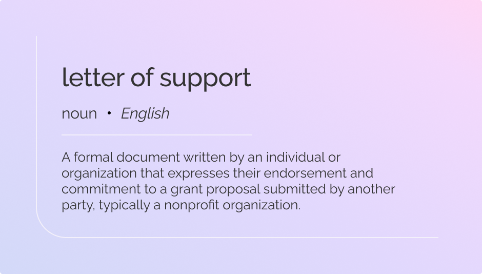 How to Leverage Impactful Letters of Support For Your Grant ...