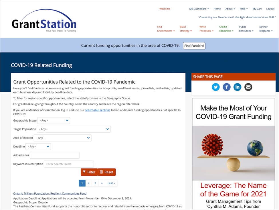 Top 7 Grant Databases To Find Funding For Your Nonprofit | Instrumentl