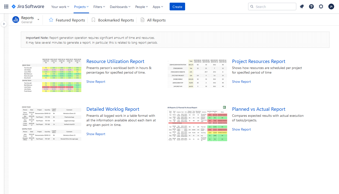 Resource Utilization Report, How to create Resource Utilization in Jira ...
