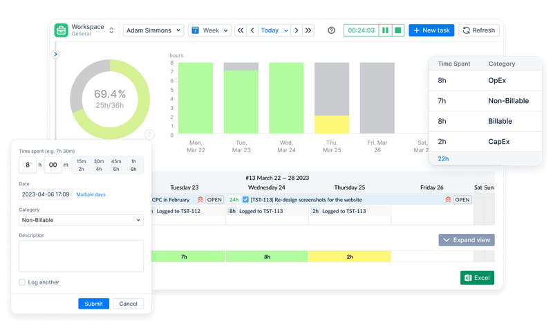 Jira Time Tracking Report, How to Add Time Tracking in Jira ...