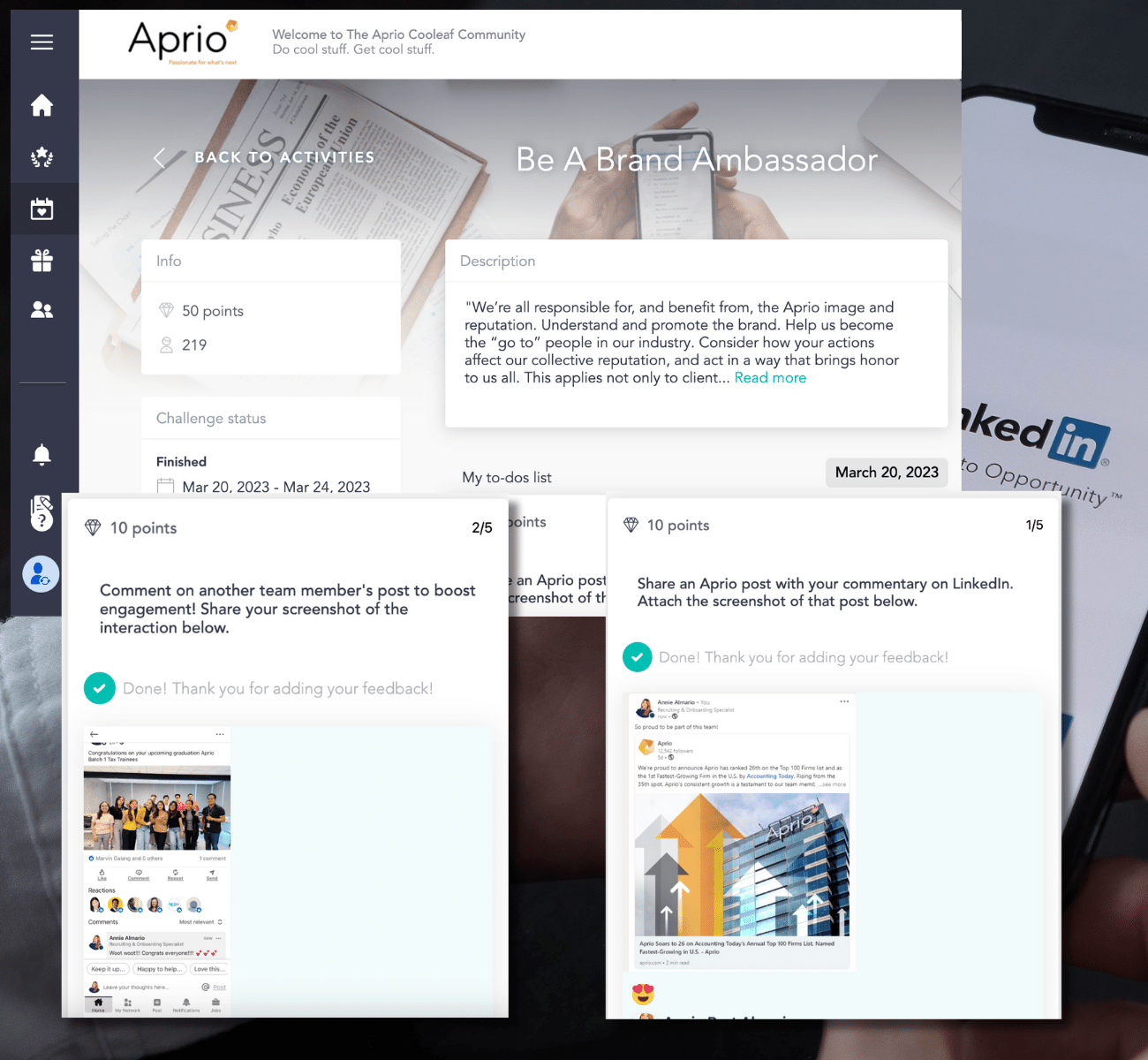 Case Study - Aprio | Cooleaf