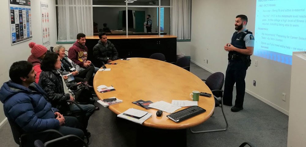 Police recruit literacy course – Class trip to the police station