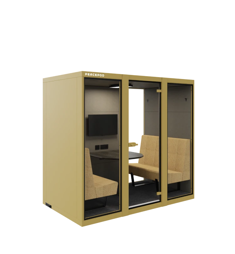 Premium Soundproof 4-person Meeting Room | Peacepod