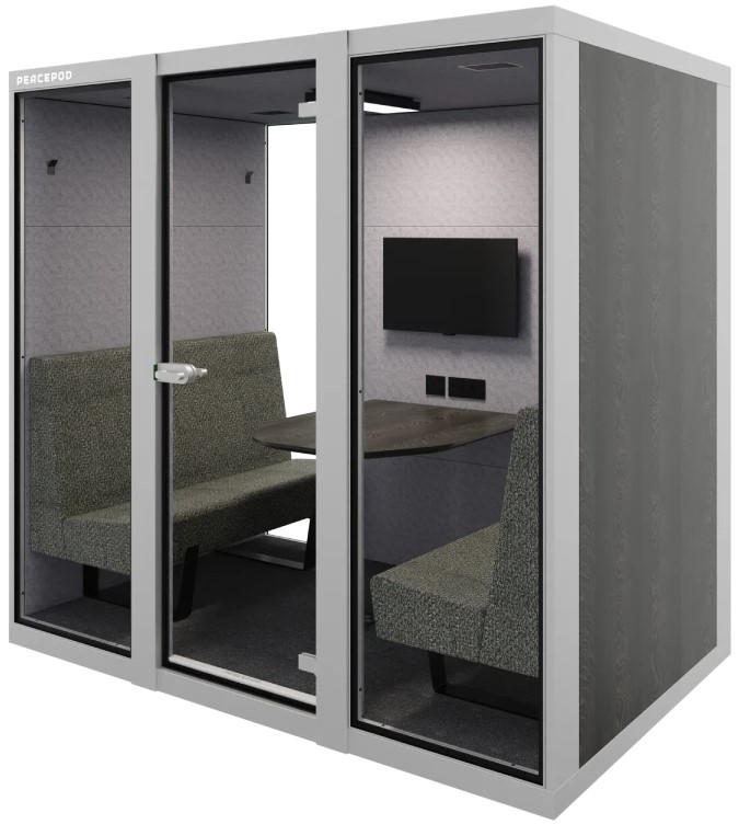 Premium Soundproof 4-person Meeting Room | Peacepod