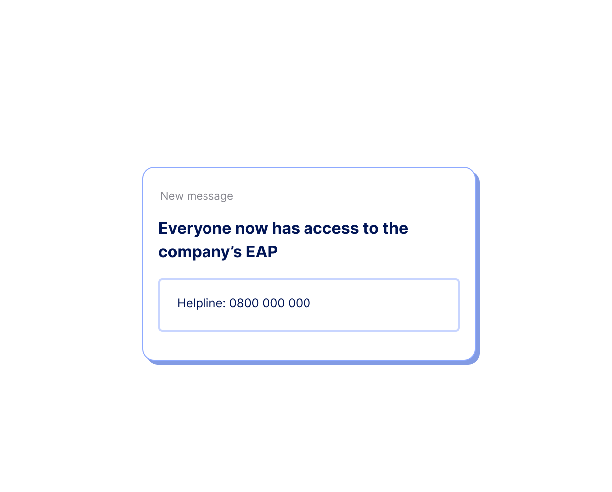 Employee assistance programme (EAP)