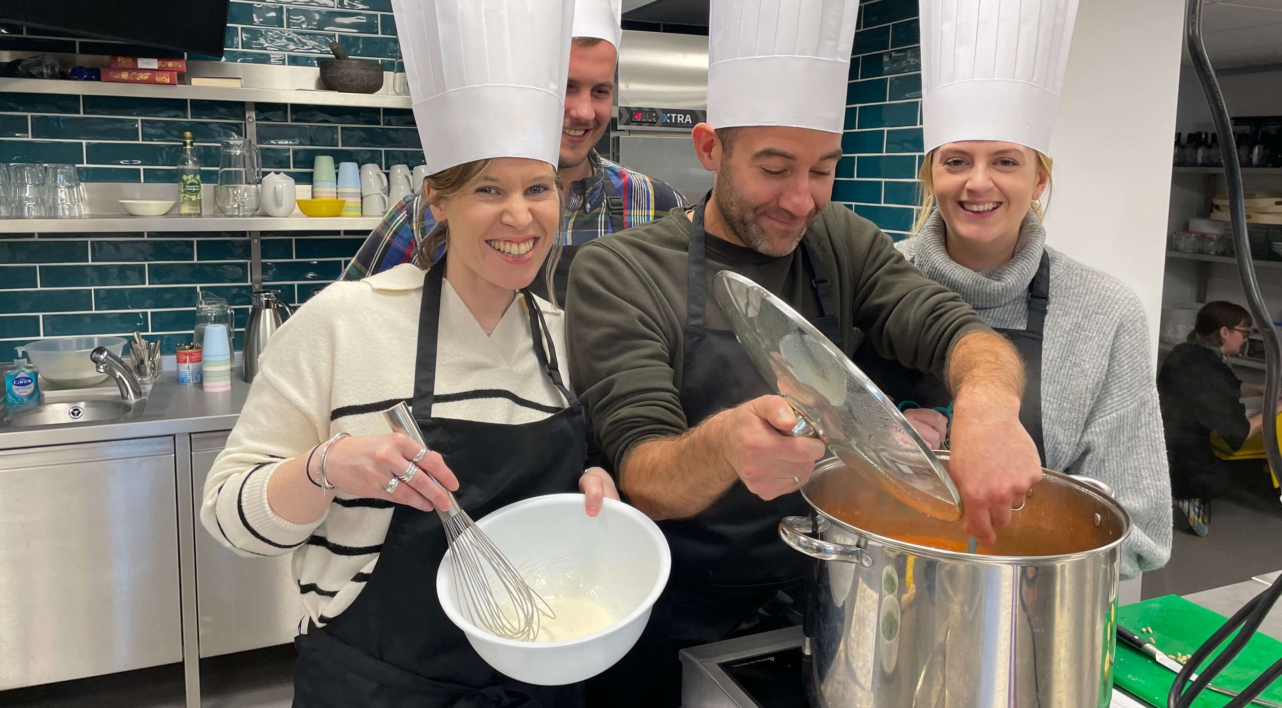 Cooking-based team building events that support a community I Cook for Good