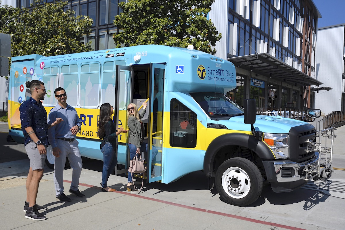 Via and SacRT launch the largest microtransit system in America