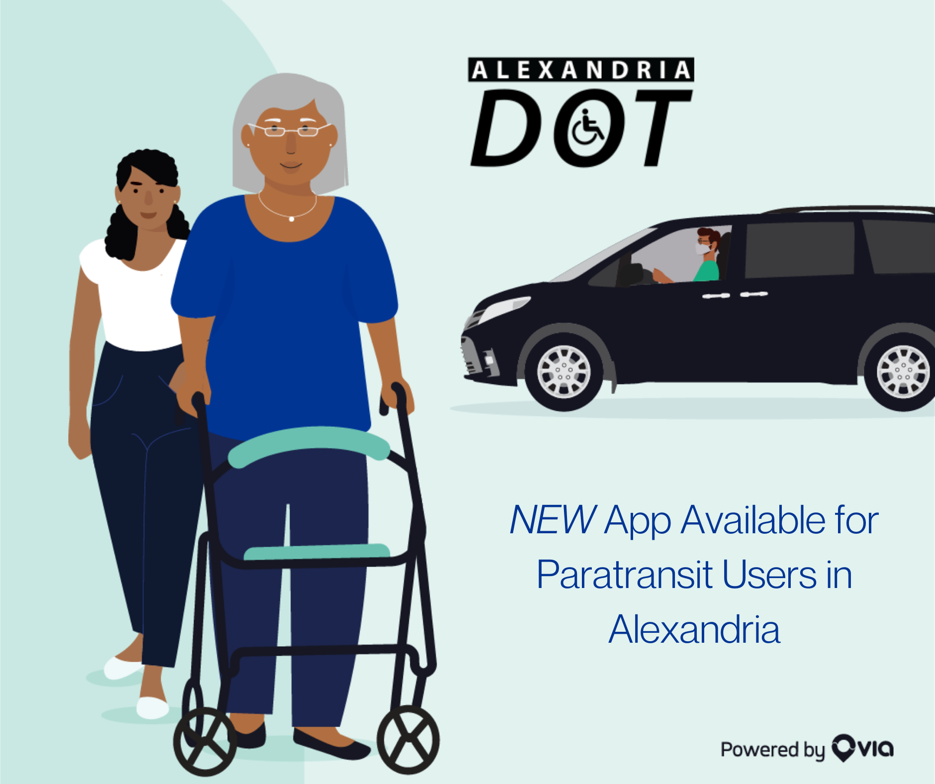 City of Alexandria launches new Via app for paratransit users