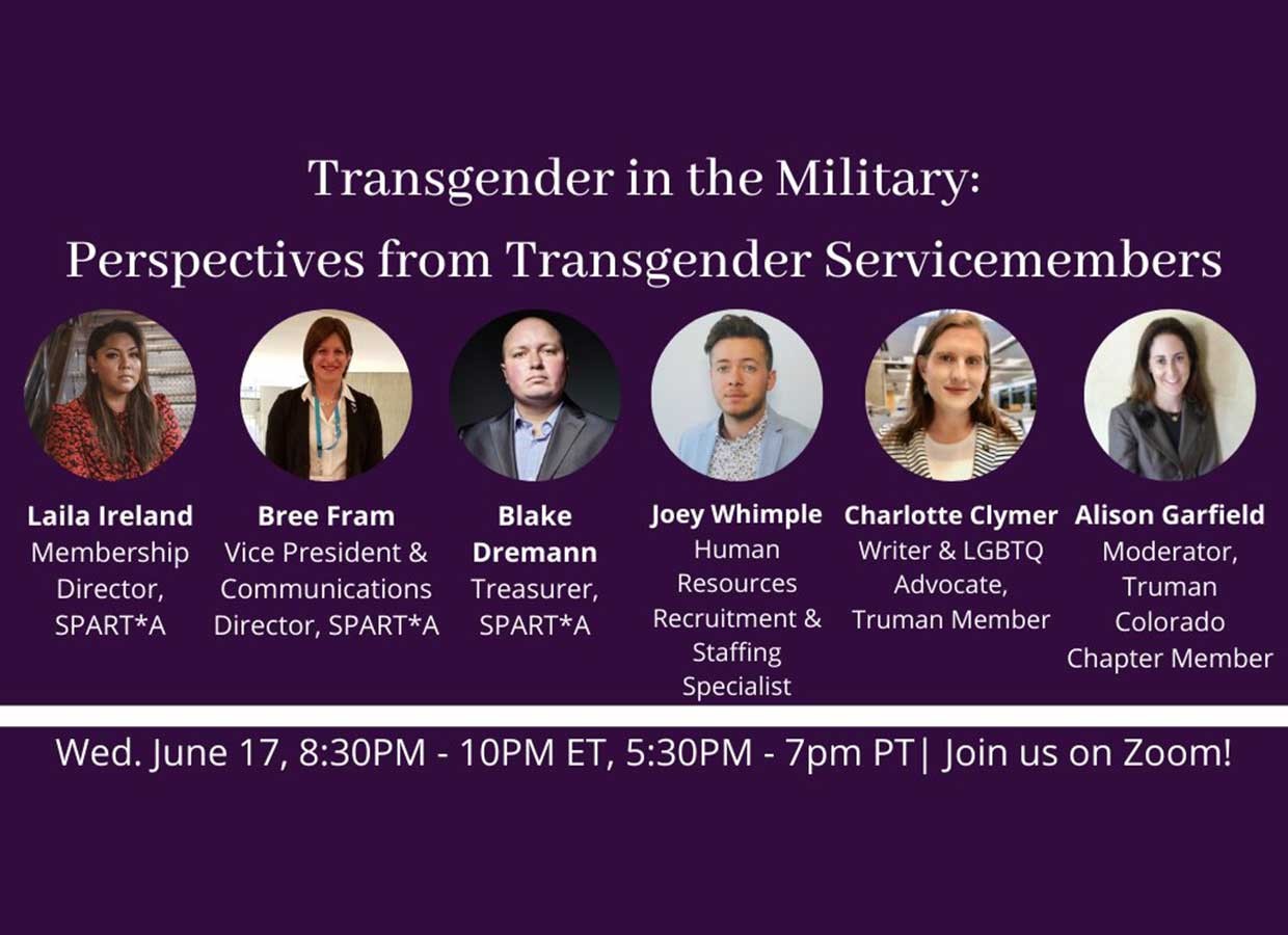 Event: Transgender in the Military: Perspectives from Servicemembers ...