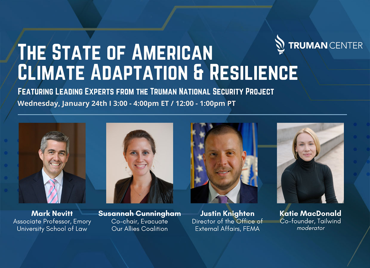 The State of American Climate Adaptation & Resilience | Truman Center for National Policy