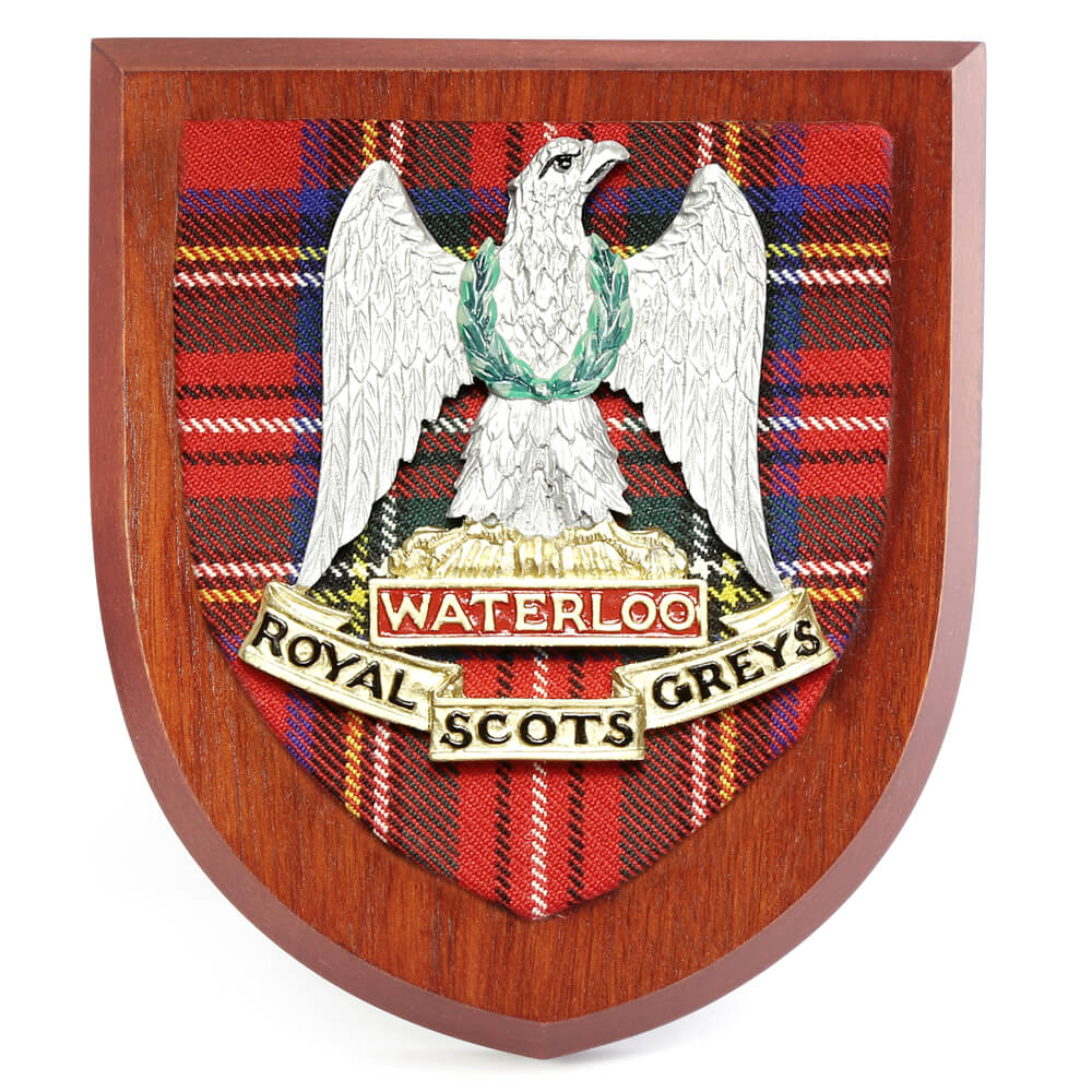 Scots Greys Tartan Wall Plaque - The Royal Scots Dragoon Guards Museum Shop