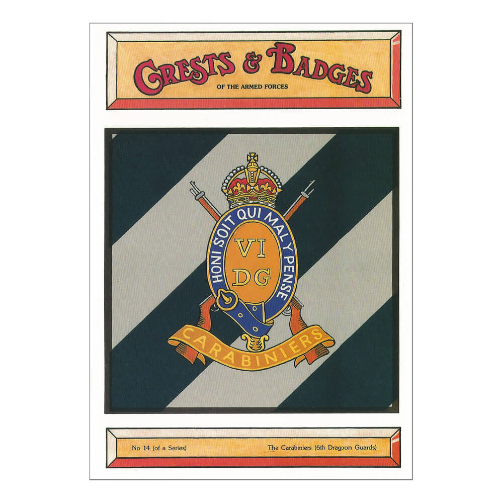 The Carabiniers (6th Dragoon) Crest Postcard - The Royal Scots Dragoon ...