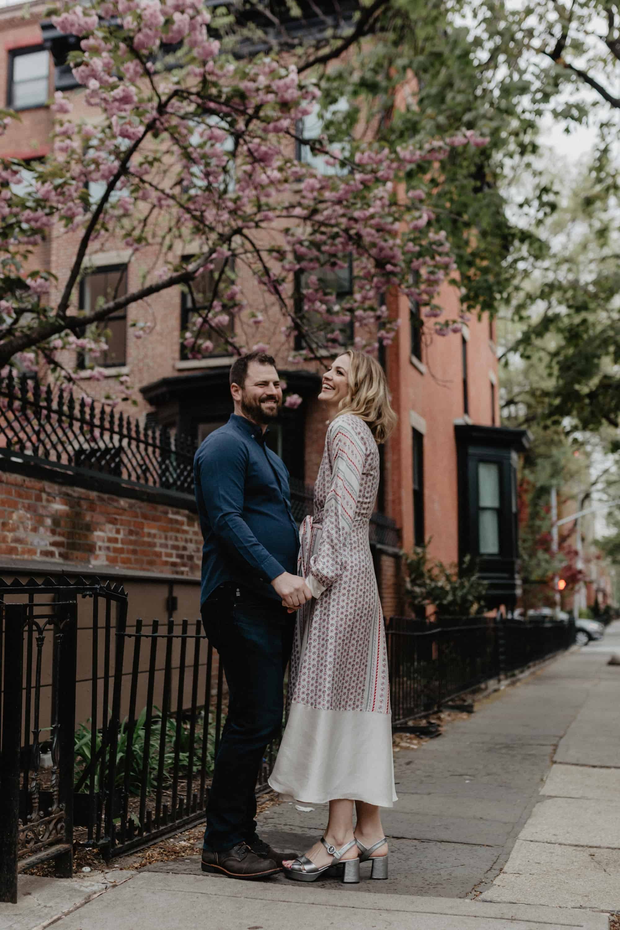 A Spring Brooklyn Engagement with Jessie and Stephen — Nicole Nero Studio