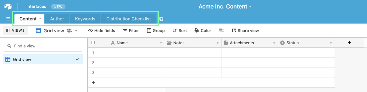 Airtable for Bloggers