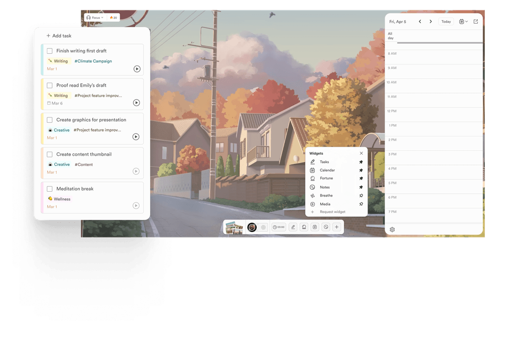 LifeAt: Your immersive workspace for task management & deep focus