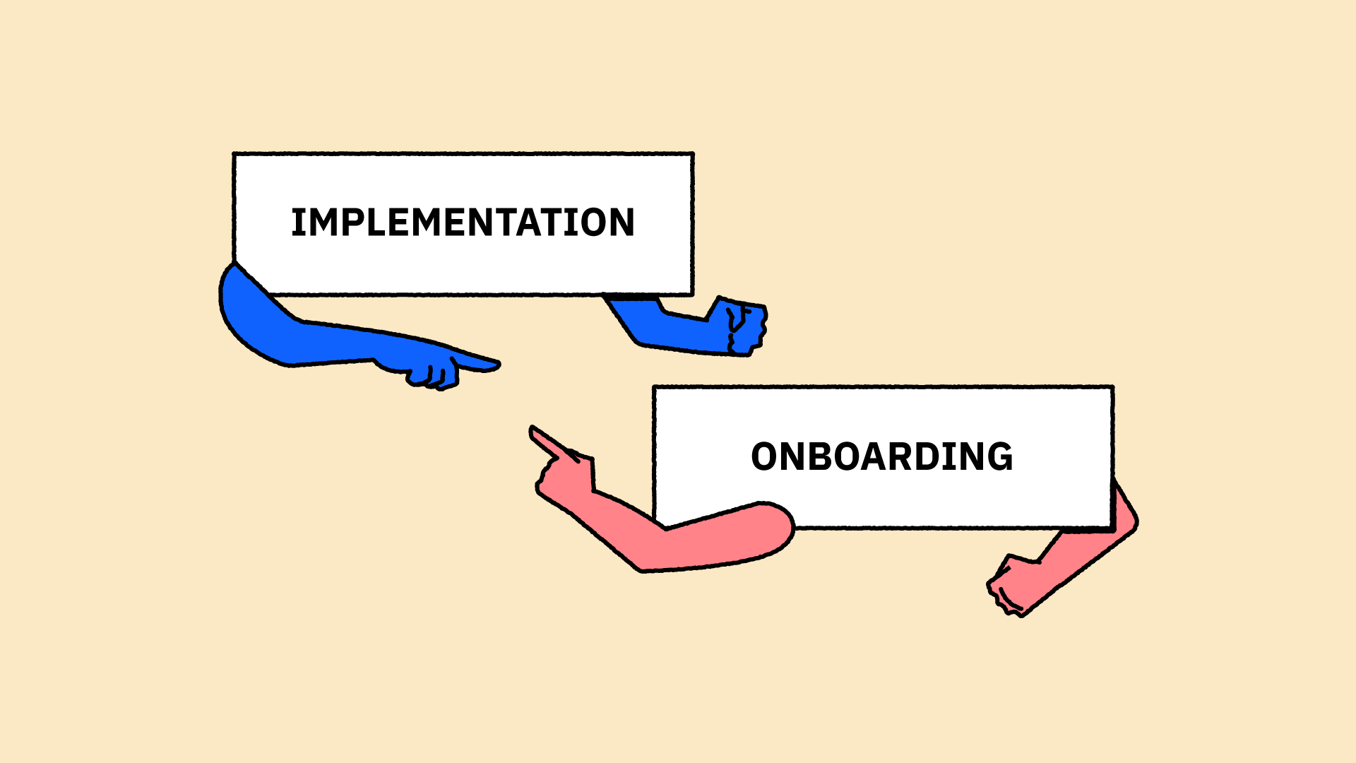 Customer onboarding vs. customer implementation