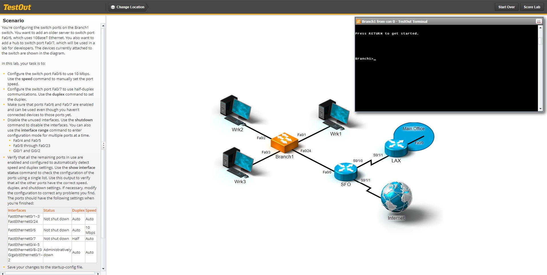 Key Features: TestOut Routing & Switching Pro