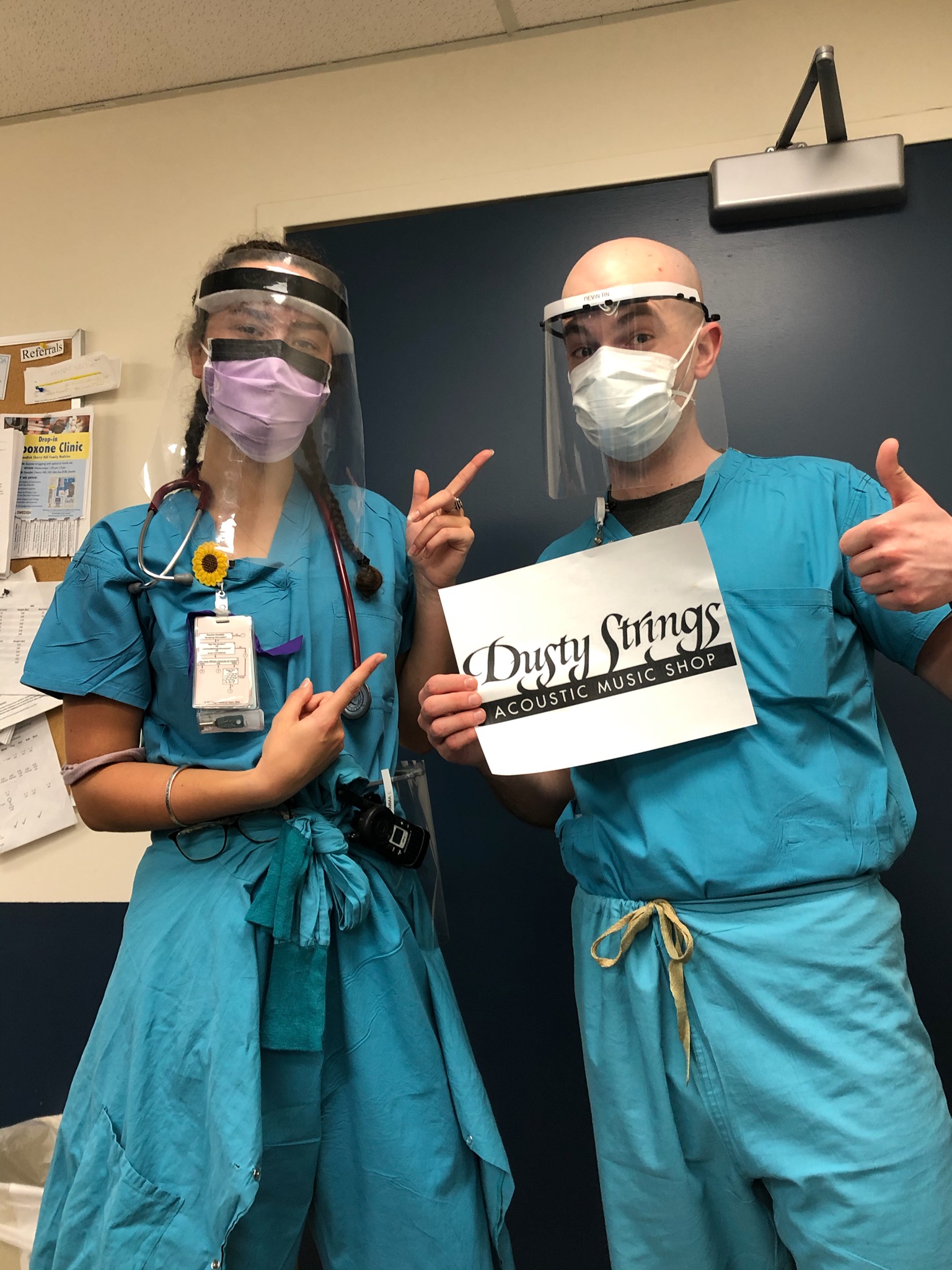 Making Protective Face Shields for Hospital Workers | Dusty Strings