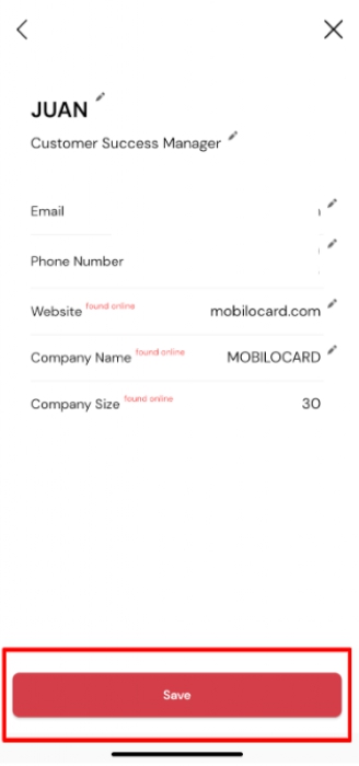 How to Use the Business Card Scanner