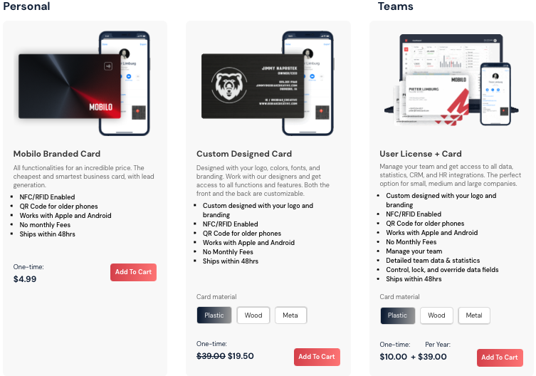Mobilo | Support articles - Order new cards