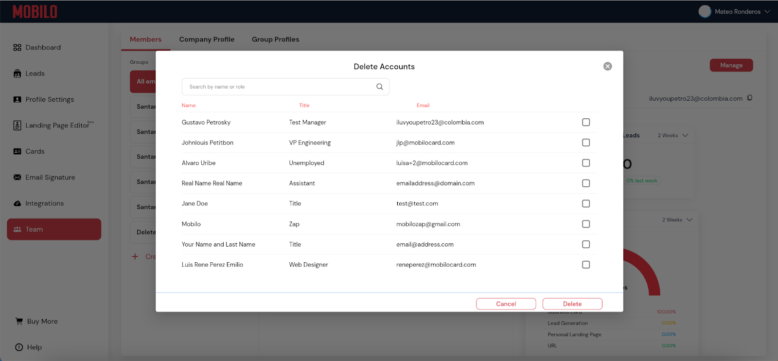Mobilo | Support articles - Removing Users from the App as an Administrator