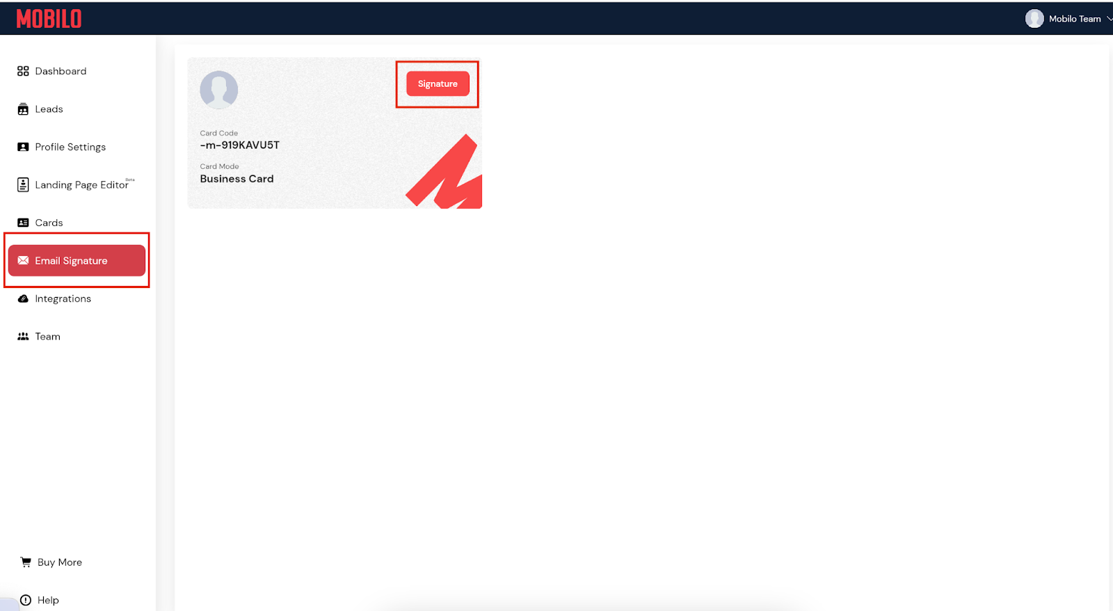 Mobilo | Support articles - How to add the QR code to your signature