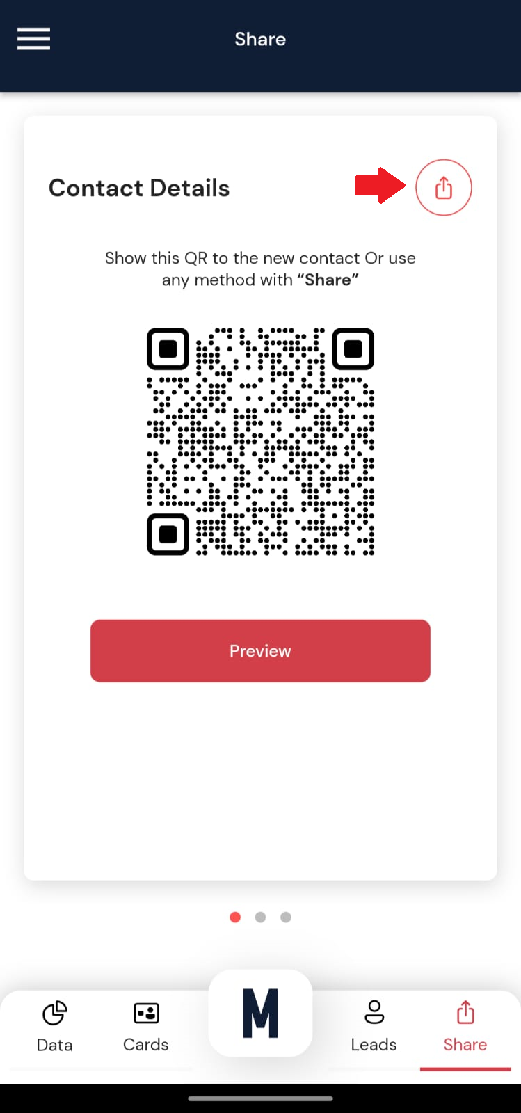 Mobilo | Support articles - How to share the QR code via the Mobilo App