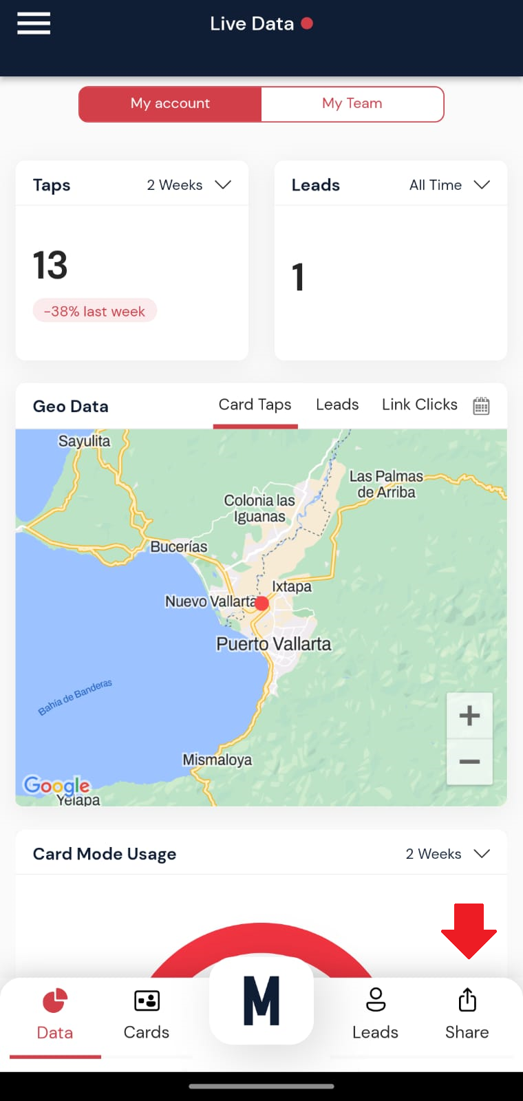 Mobilo | Support articles - How to share the QR code via the Mobilo App