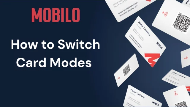 Mobilo | Support videos - How to switch card modes