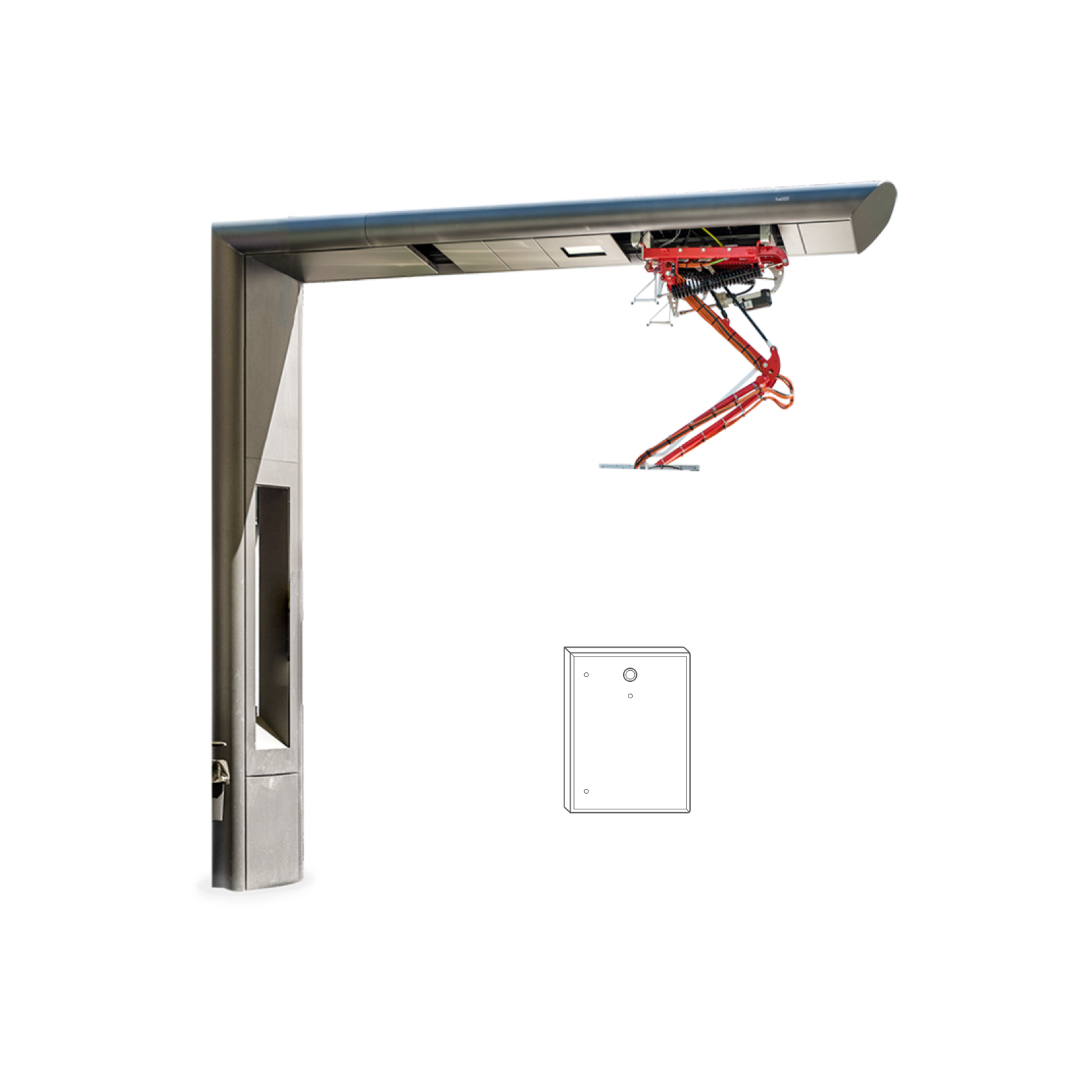 Distributeur de pantographes inversés Flex 600 A | Heliox