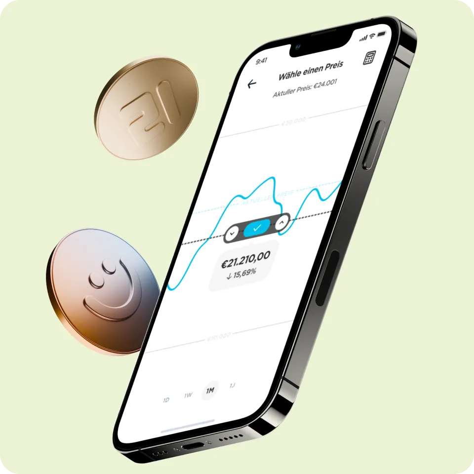 Lade die 21bitcoin App herunter